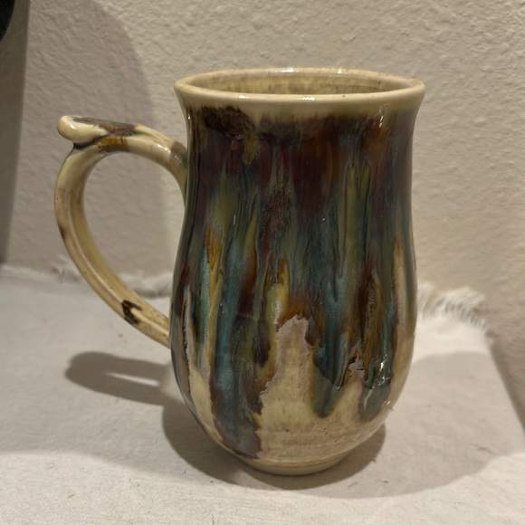 Art | Pottery Handcrafted Ceramic Mug With Earthy Tones | Poshmark